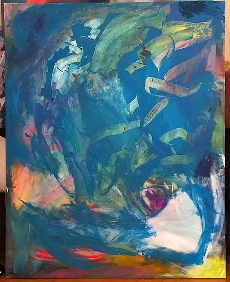 July Moon Painting by Isa Sofia | Saatchi Art
