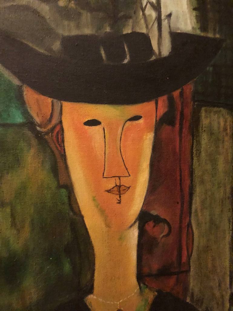 Amedeo Modigliani, Madam Pompadour Painting by Seda Çoklar | Saatchi Art