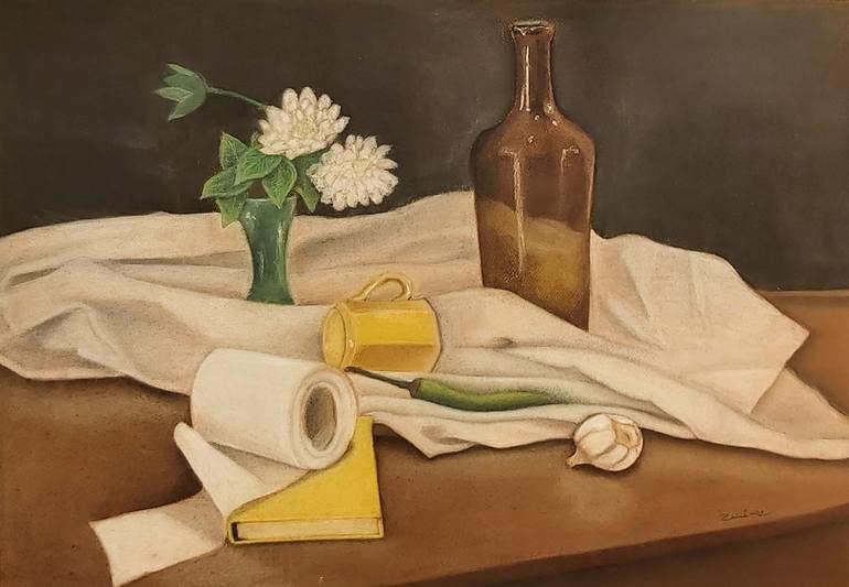 White Drapery Painting by Zainé Ra | Saatchi Art