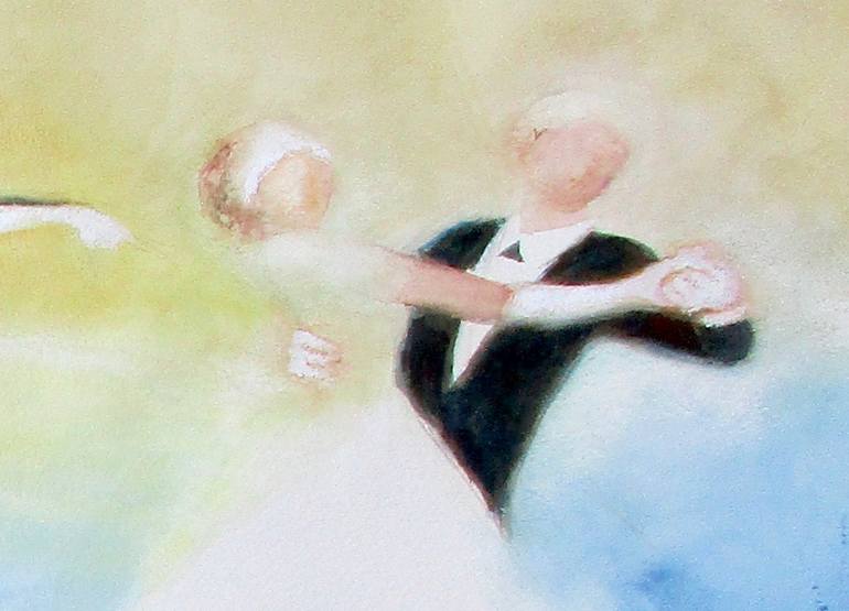 Beautiful Blue Danube Painting by Tokiko Anderson | Saatchi Art