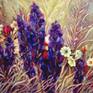 Delphinium Fantasy Painting by Matthew Albert Miles | Saatchi Art