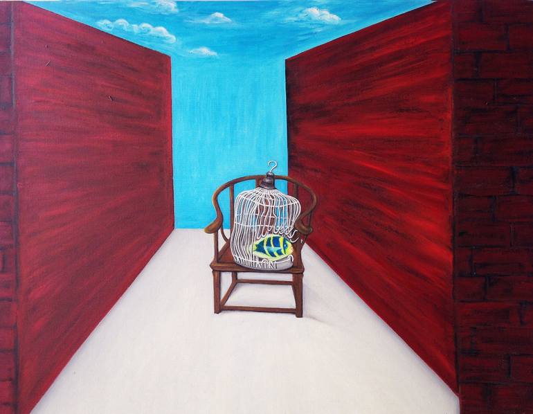 Trapped Painting by Lincey Liu | Saatchi Art