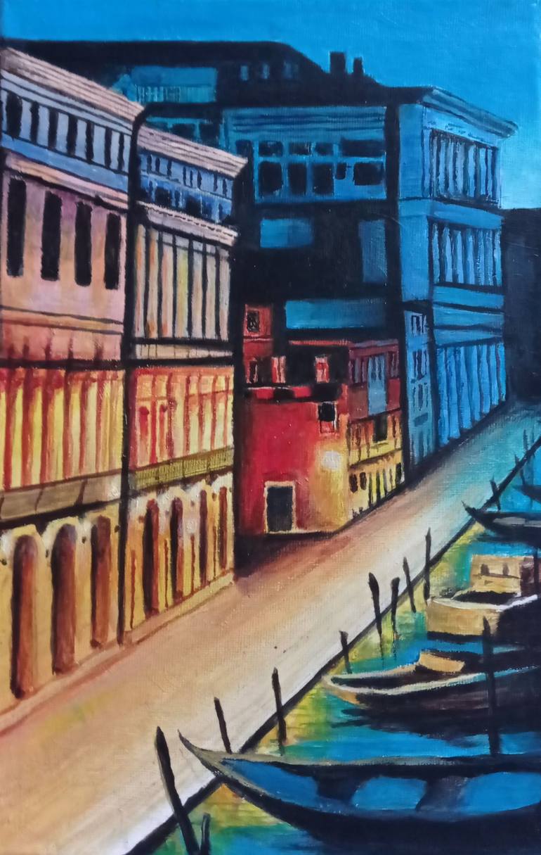 Venice from a close perspective Painting by Jack Starfon | Saatchi Art