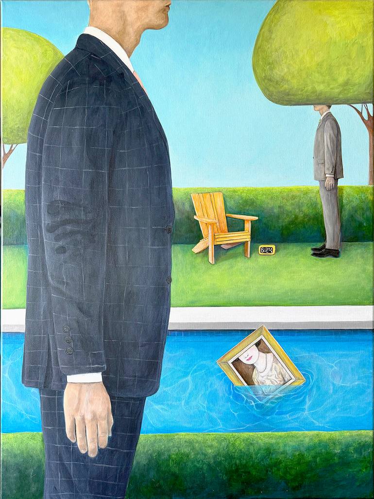 Beware of Men in Suits Painting by Denise Brook | Saatchi Art Italy