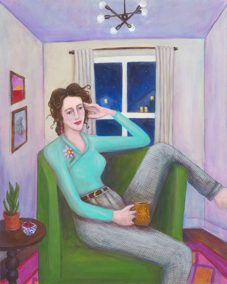 Starry Night Painting by Denise Brook | Saatchi Art