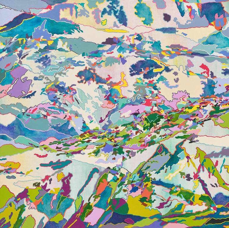 Mountain Painting by Erica Choi | Saatchi Art