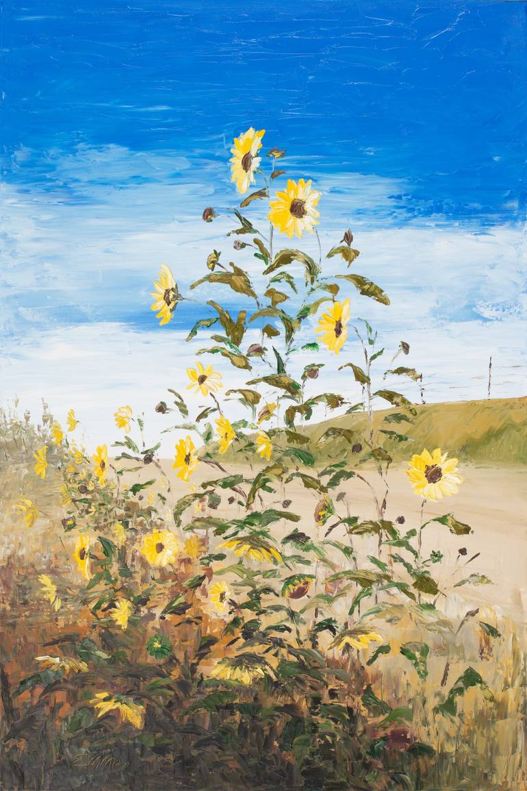 Greeting the Morning Sun Painting by Emma Wickens | Saatchi Art