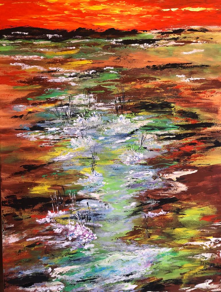 Terra magica Painting by Monica Rusu | Saatchi Art