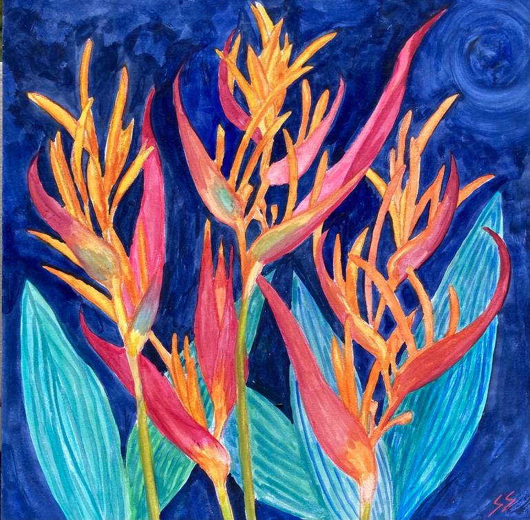 Hotsticks Painting by Sal Sidner | Saatchi Art