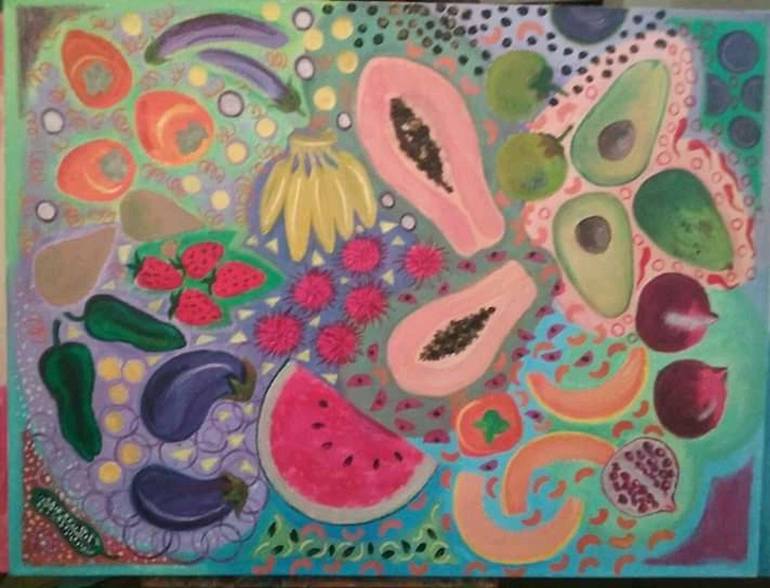 MIAMI TUTTI FRUTTI Painting by Sal Sidner | Saatchi Art