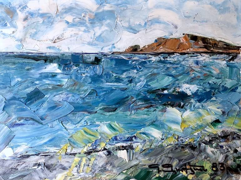 Lake Sevan Painting by Gayane Zakyan | Saatchi Art