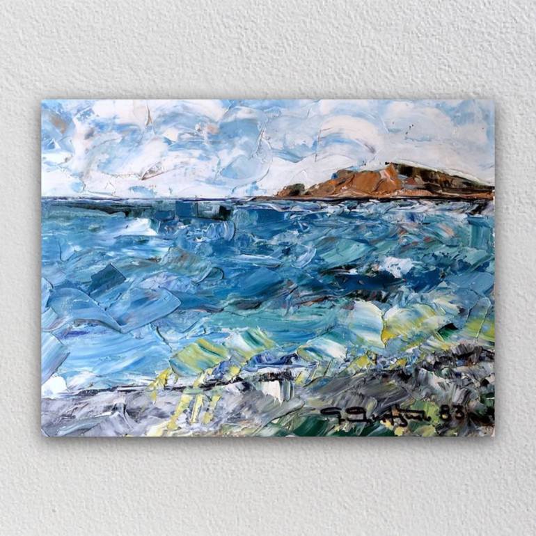 Lake Sevan Painting by Gayane Zakyan | Saatchi Art