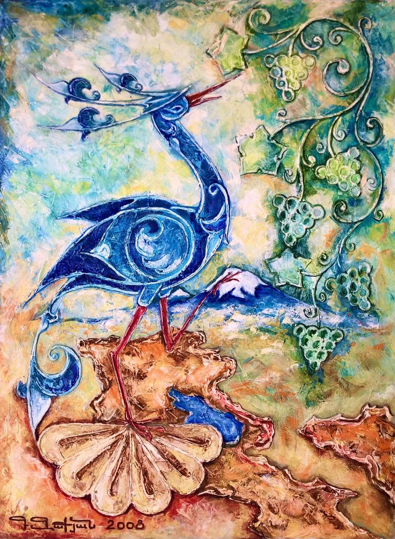 Phoenix Painting by Gayane Zakyan | Saatchi Art