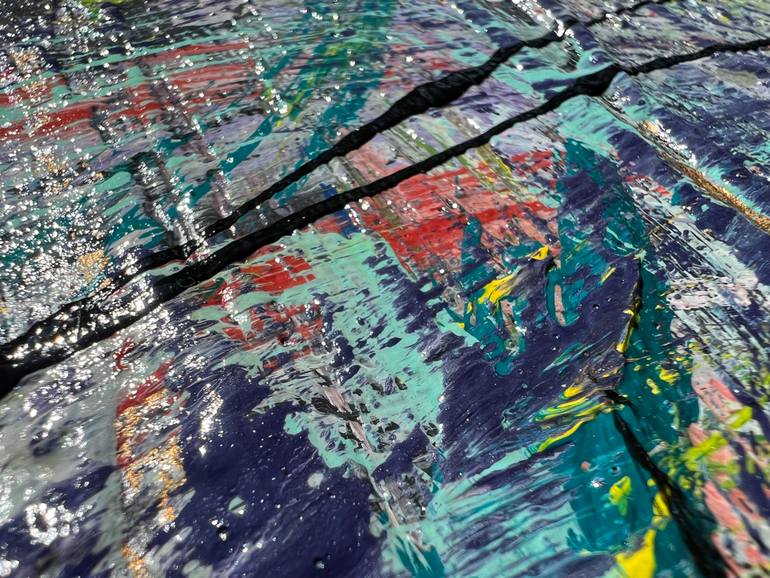 Polychromatic Waves Painting by Rich Glasgow | Saatchi Art