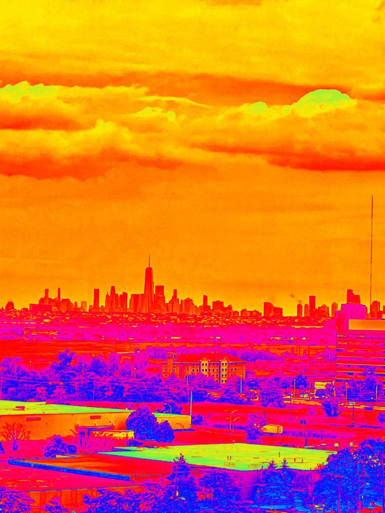 The Isle of Manhattan - Orange Photography by Joseph Knight | Saatchi Art