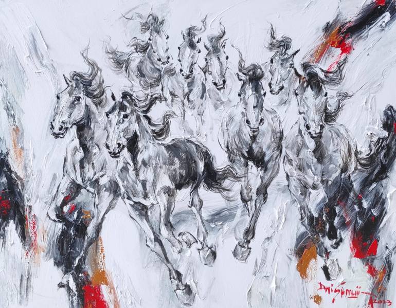 Chasing Dreams Painting by Bagya Art Gallery | Saatchi Art