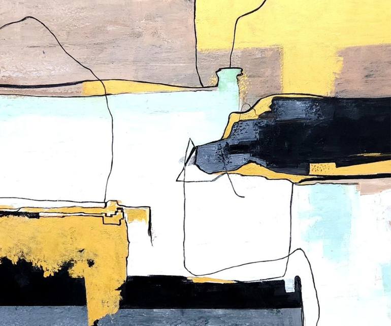 Between the Lines Painting by Bagya Art Gallery | Saatchi Art