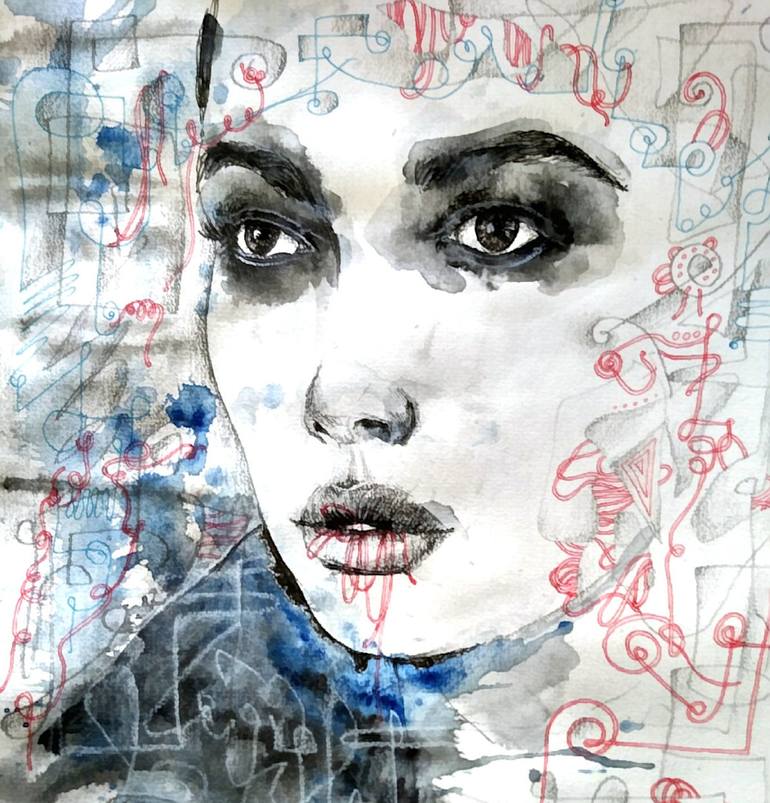 Information field. Drawing by Oxana Antonenko | Saatchi Art