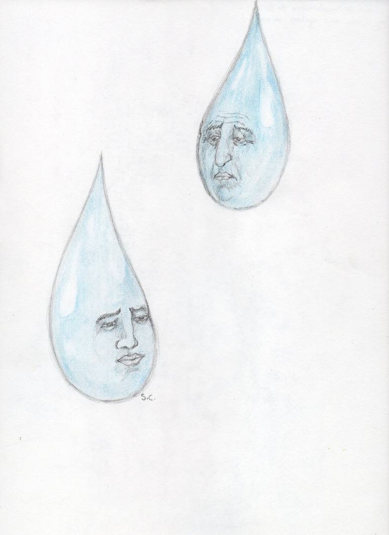 Como dos gotas de agua Drawing by Sahara Cygnus | Saatchi Art