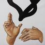Let her go-OIL PAINTING, CALLIGRAFY, HANDS, ILLUSTRAISHON Painting by ...