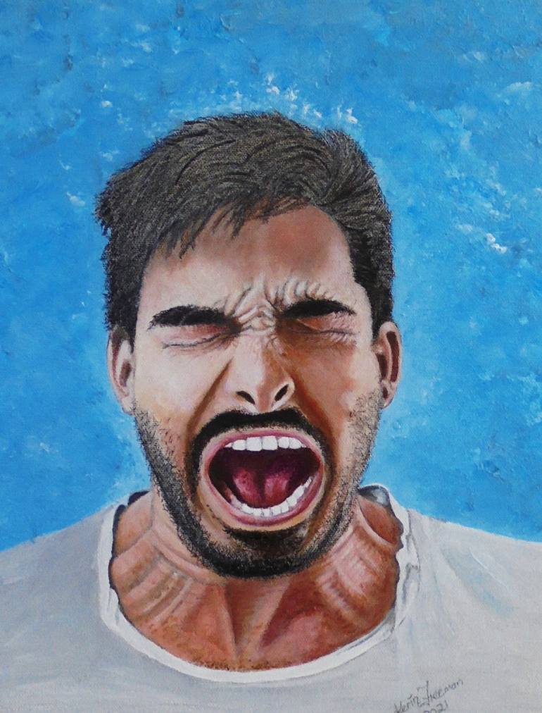 SHOUT! Let It All Out Painting by Kerin Freeman | Saatchi Art