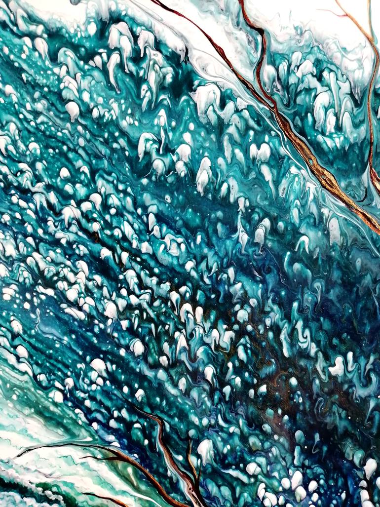 Tempesta blu Painting by Nataliya Trembalyuk | Saatchi Art