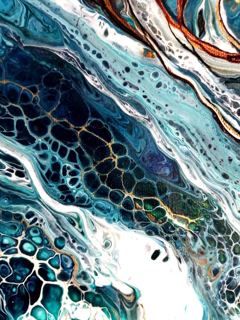 Tempesta blu Painting by Nataliya Trembalyuk | Saatchi Art
