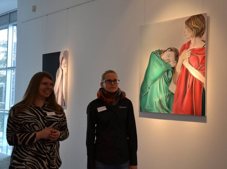 With myself Painting by Sabine Rudolph | Saatchi Art