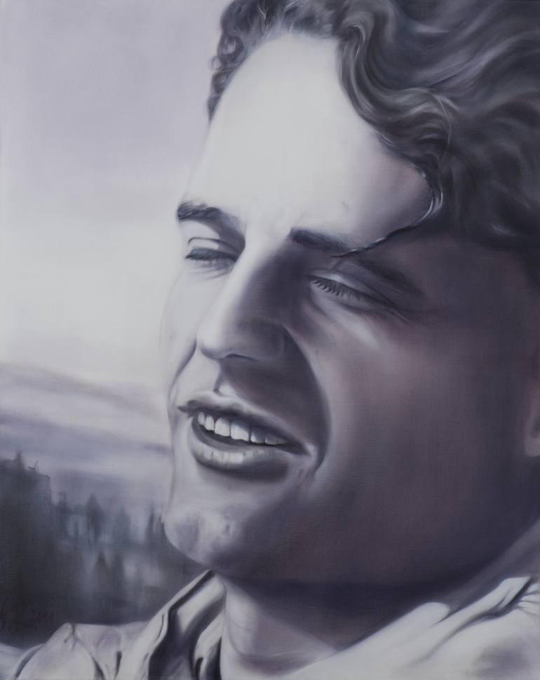 Hans Scholl Painting by Sabine Rudolph | Saatchi Art
