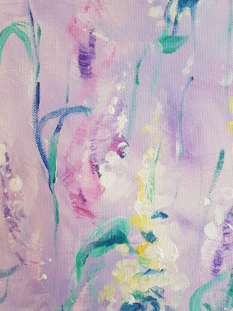 Gentle abstract painting Spring. Painting by Evgeniia Tcarikova ...