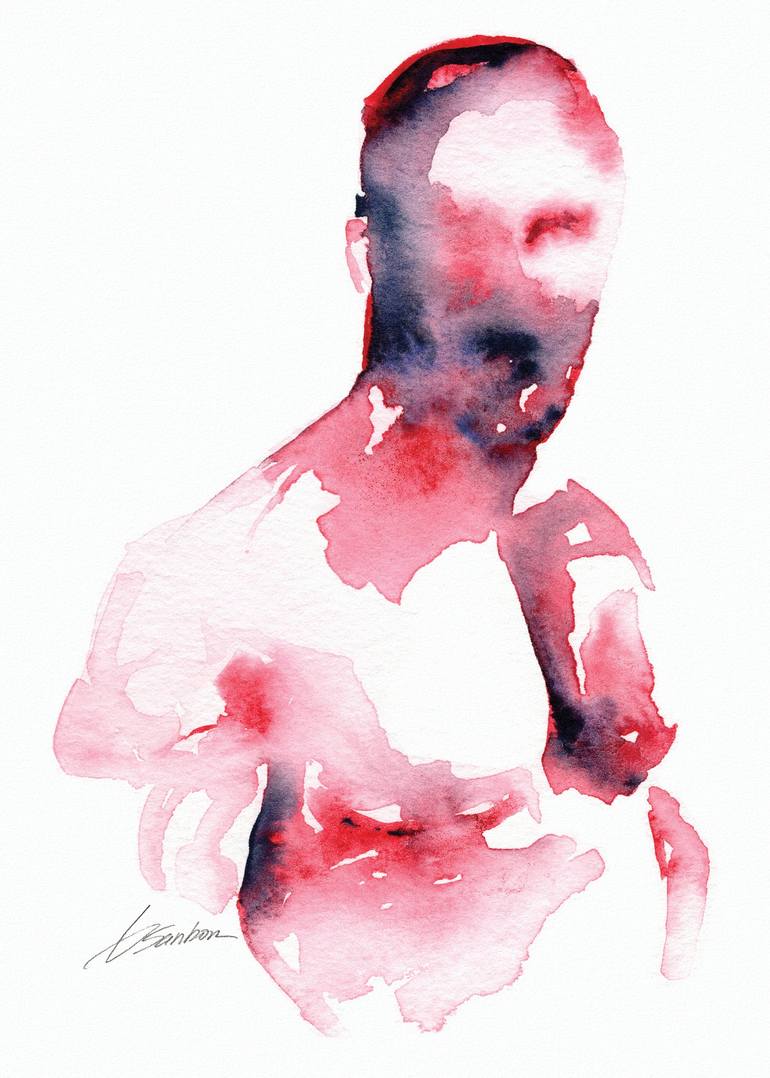 Ethereal Gaze Painting By Brenden Sanborn Saatchi Art