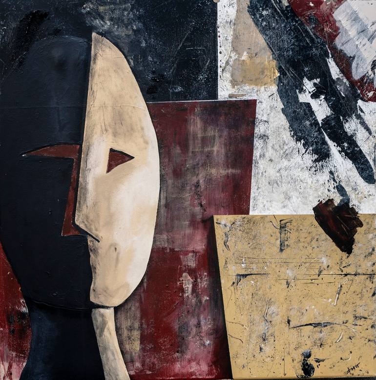 The Mask Painting by Mitja Mithans | Saatchi Art