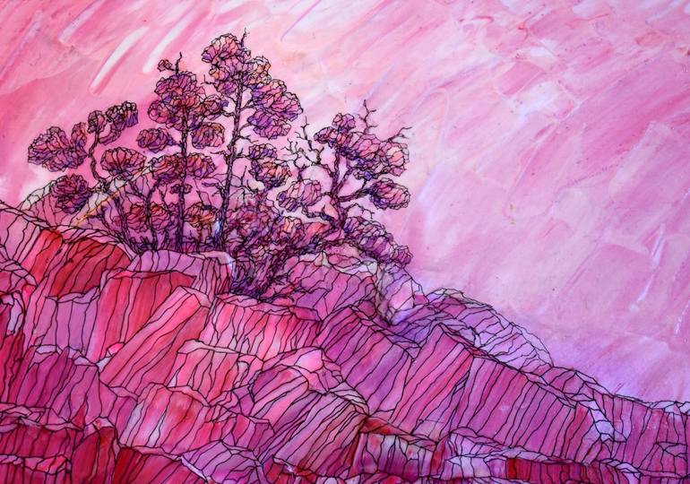 blossomed success in pink Painting by Gerardo Segismundo | Saatchi Art