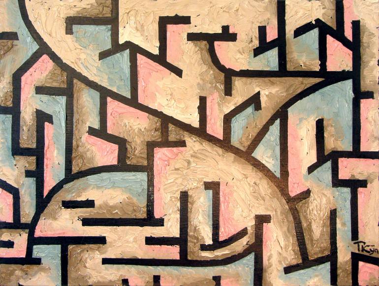 Hazy Lofts Painting by Petr Kyn | Saatchi Art