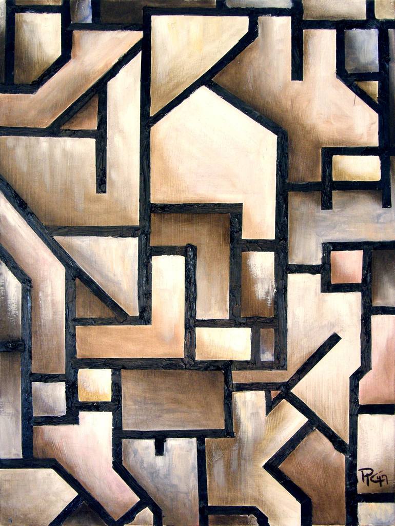 Skid Row Painting by Petr Kyn | Saatchi Art