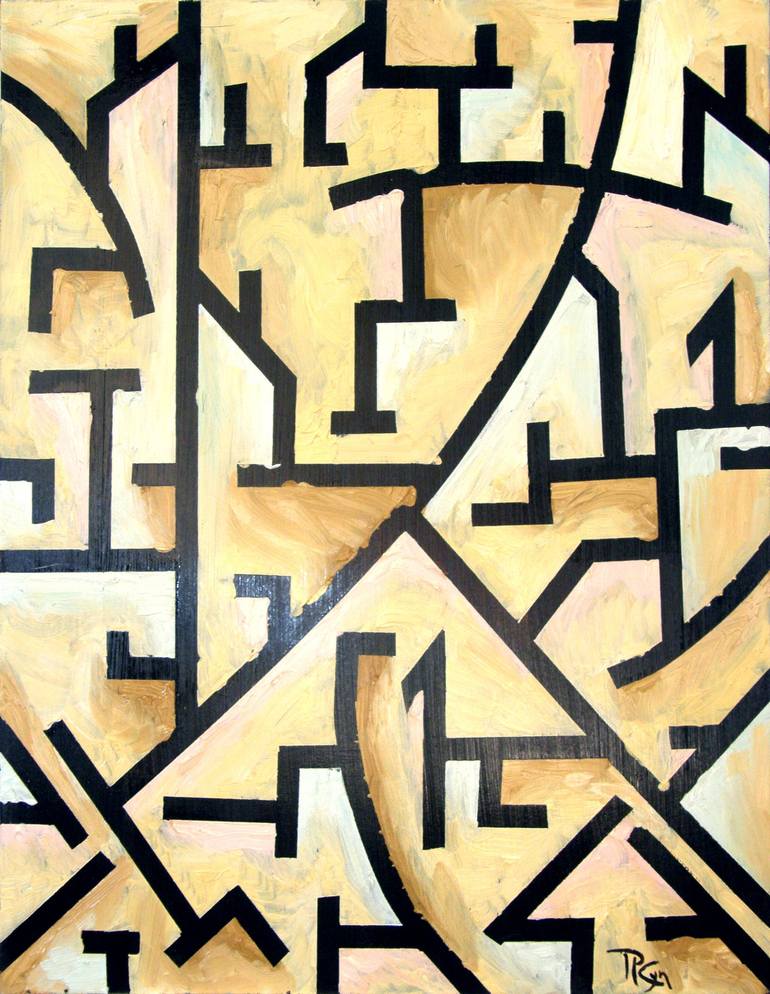 Structurism Painting by Petr Kyn | Saatchi Art