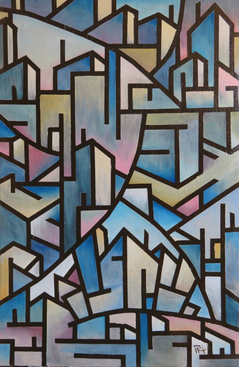 Viewports in Time Painting by Petr Kyn | Saatchi Art