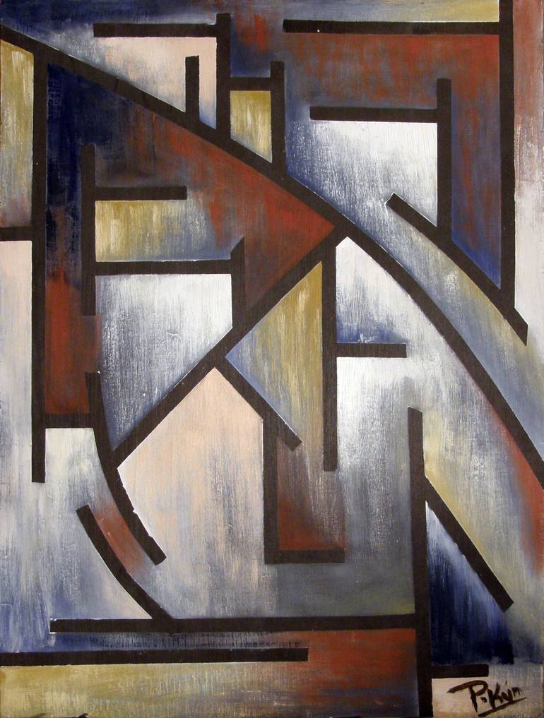 Alleys at Dusk Painting by Petr Kyn | Saatchi Art