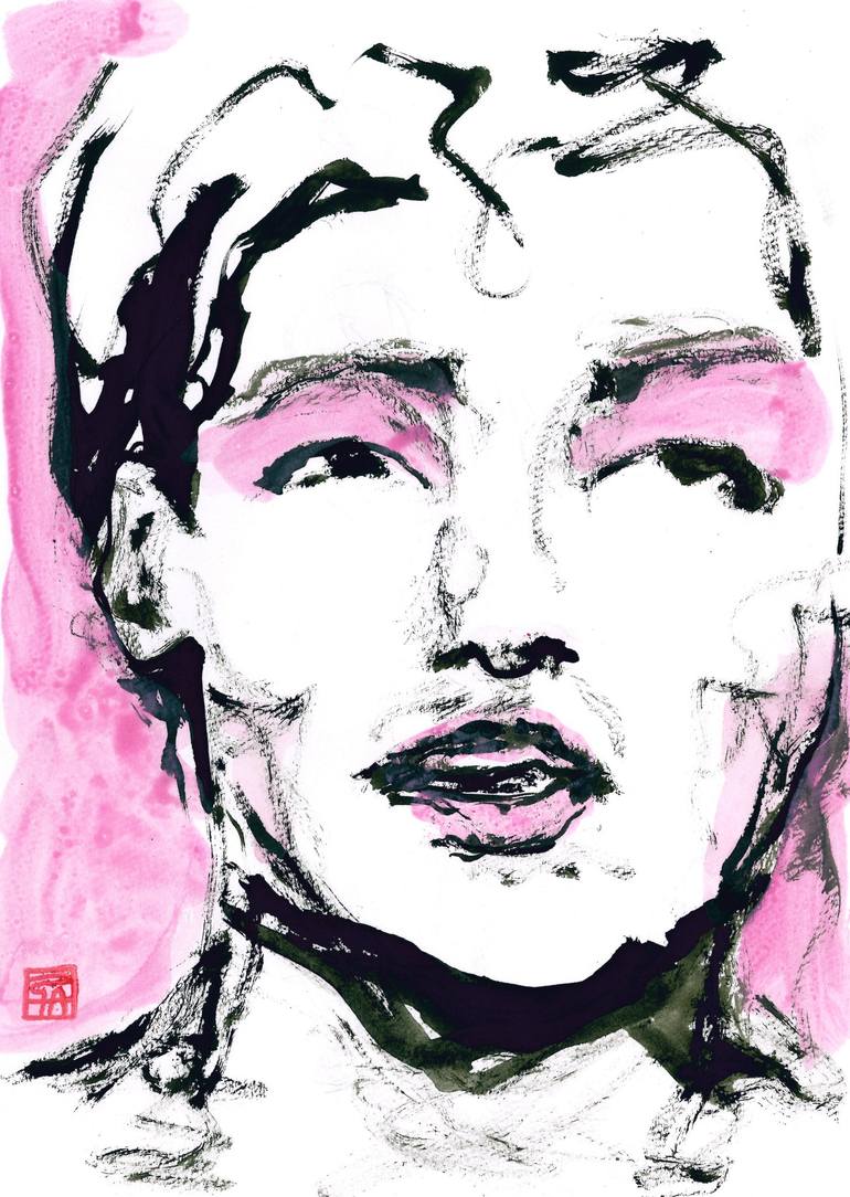 Pink boy Painting by Anna Fedor | Saatchi Art
