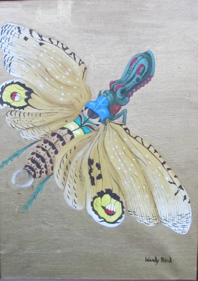 Tropical firefly I Painting by wendy bird | Saatchi Art
