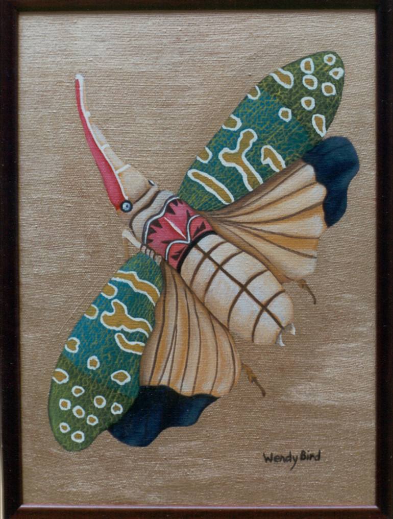 Tropical firefly II Painting by Wendy Bird | Saatchi Art