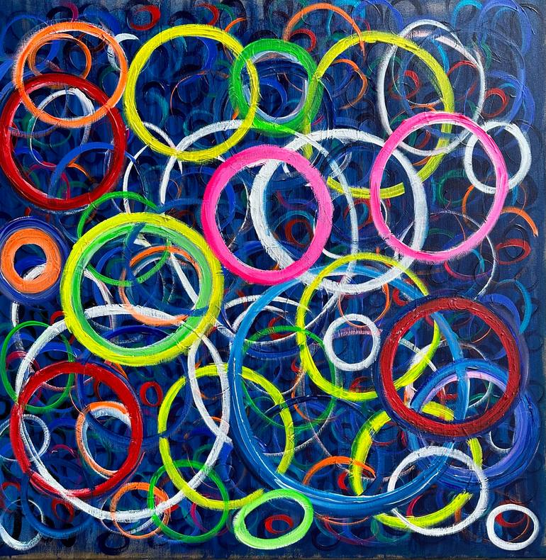 Circles of life Painting by Steve Coxshall | Saatchi Art