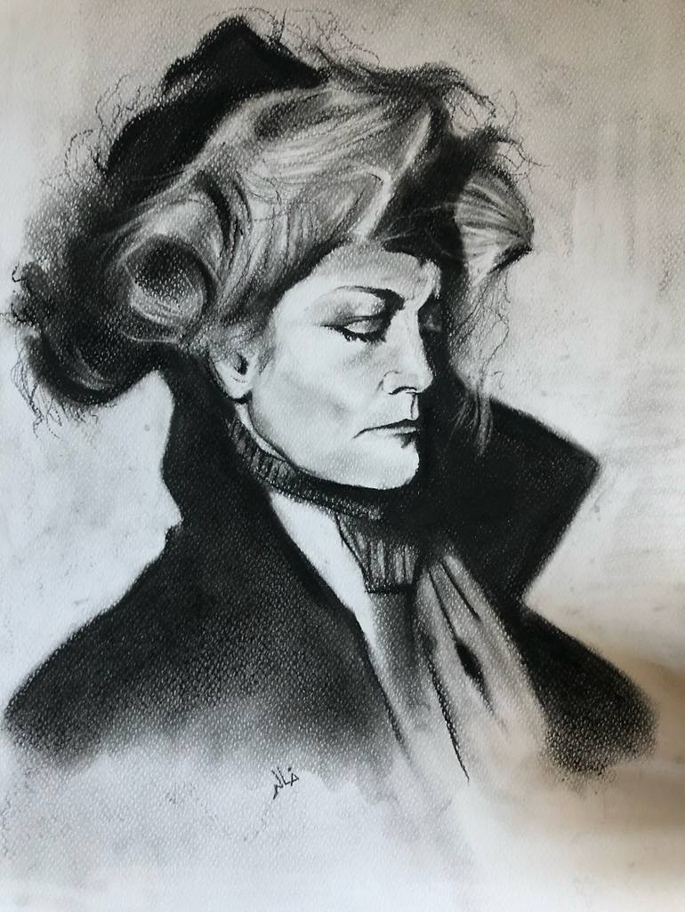 Old women Drawing by Khaled Kamal | Saatchi Art