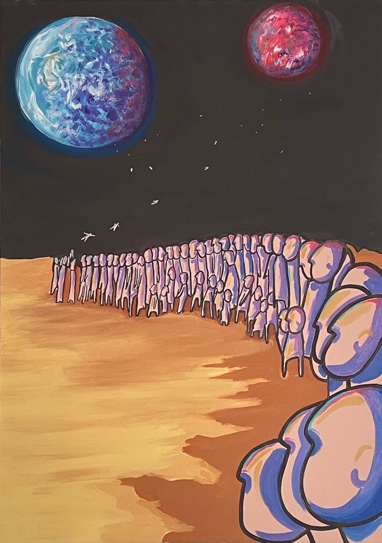 The new world Painting by Pino Ruberto | Saatchi Art