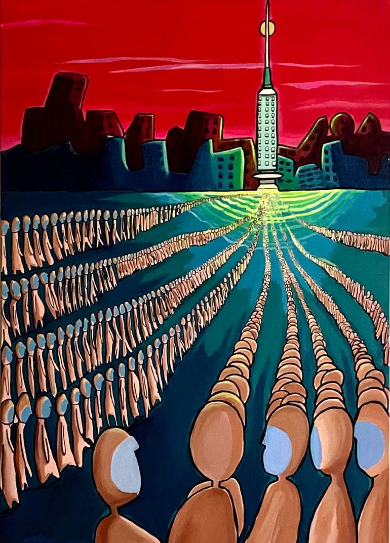 The lord of the lambs Painting by Pino Ruberto | Saatchi Art