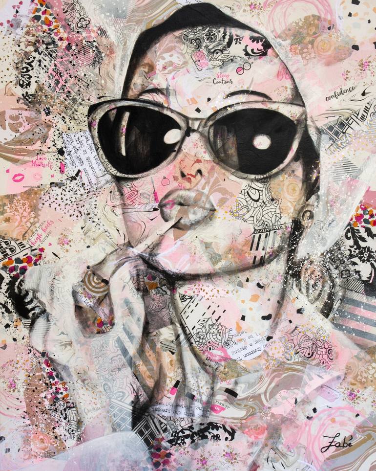 Audrey Painting by Zabé Arts | Saatchi Art