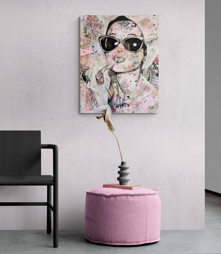 Audrey Painting by Zabé Arts | Saatchi Art