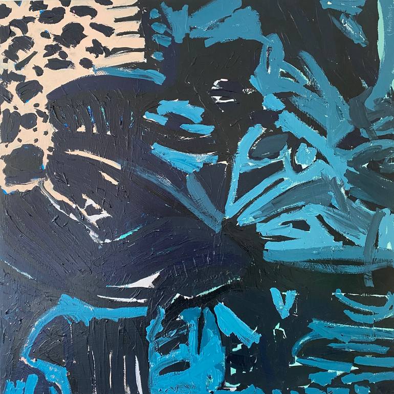 Midnight Flowers Painting by Jenni Stuart | Saatchi Art