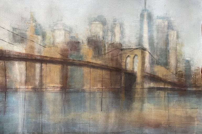 Brooklyn Bridge Painting by Aiko Cascio | Saatchi Art