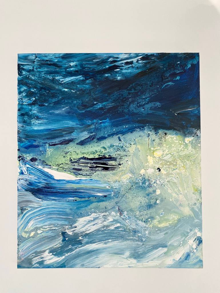 'All I see is blue skies' Painting by Maria Baker | Saatchi Art